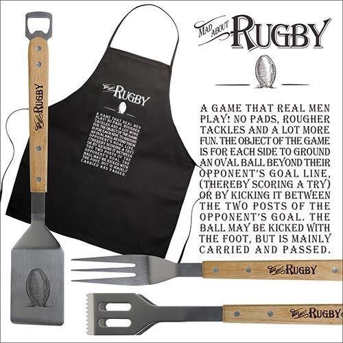 RUGBY BBQ APRON AND UTENSILS – Coomber Bros